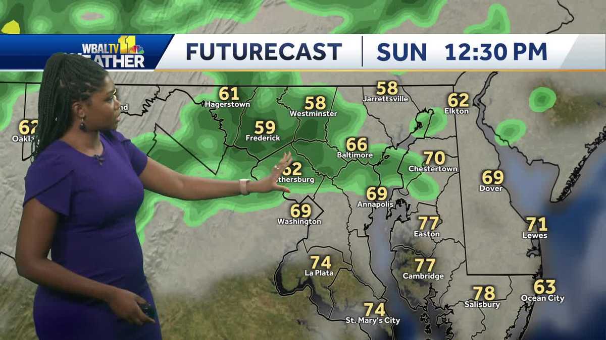 Still warm even as showers sneak into the forecast