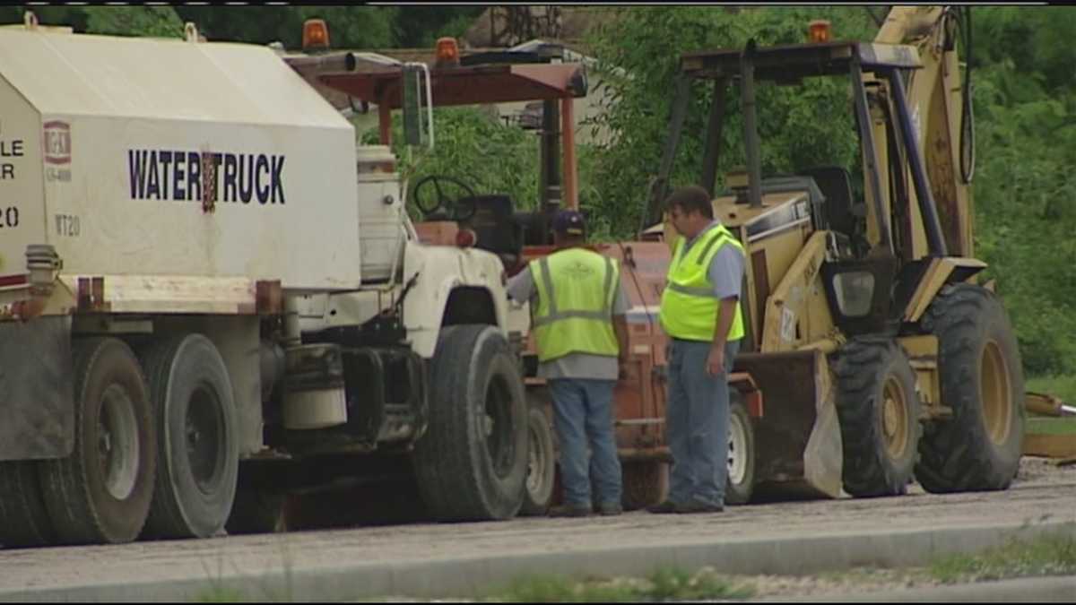 Worker pinned by machinery in construction accident
