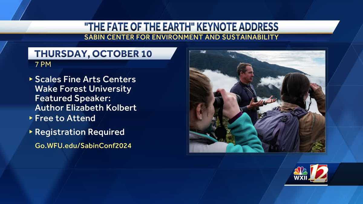 Author Elizabeth Kolbert set to speak at Wake Forest University Thursday