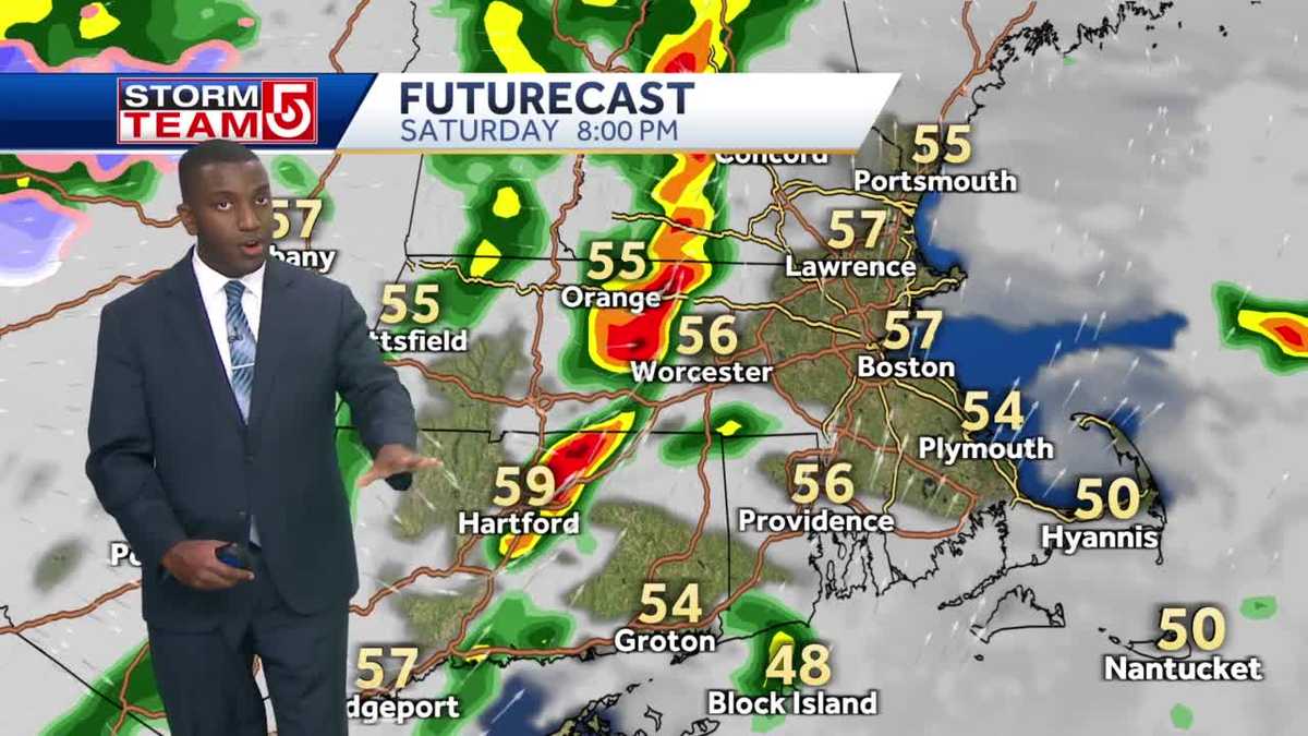 Video: Saturday storms bring risk of severe weather