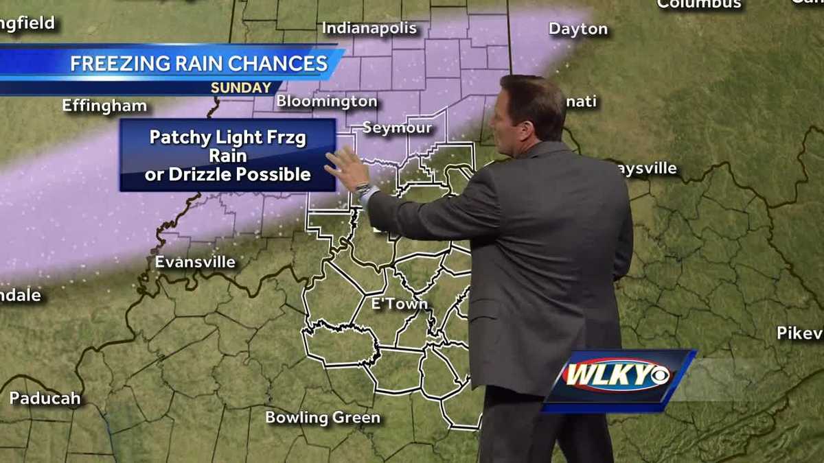 This weekend: Freezing rain chances