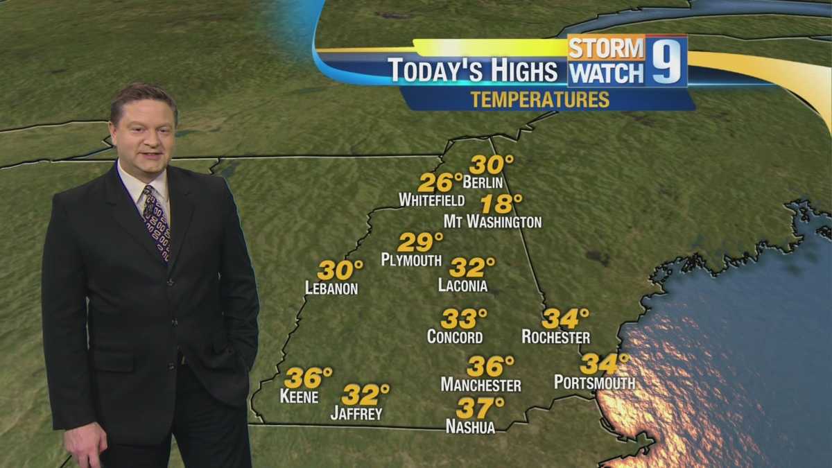 Milder temperatures to start weekend