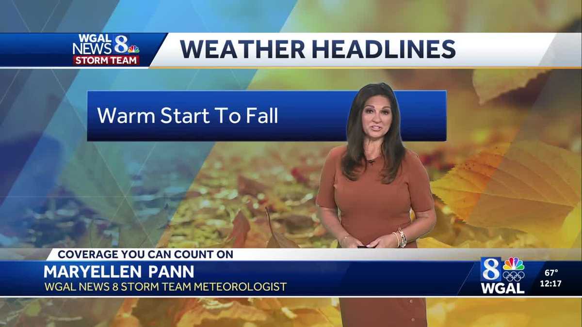 Warm start to fall, rain chances this week