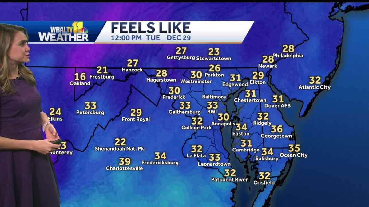 Chilly, clear skies Tuesday