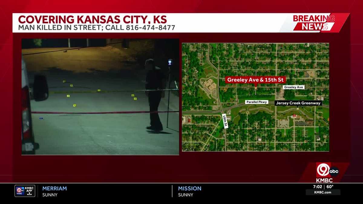Kansas City, Kansas, police officers investigating homicide
