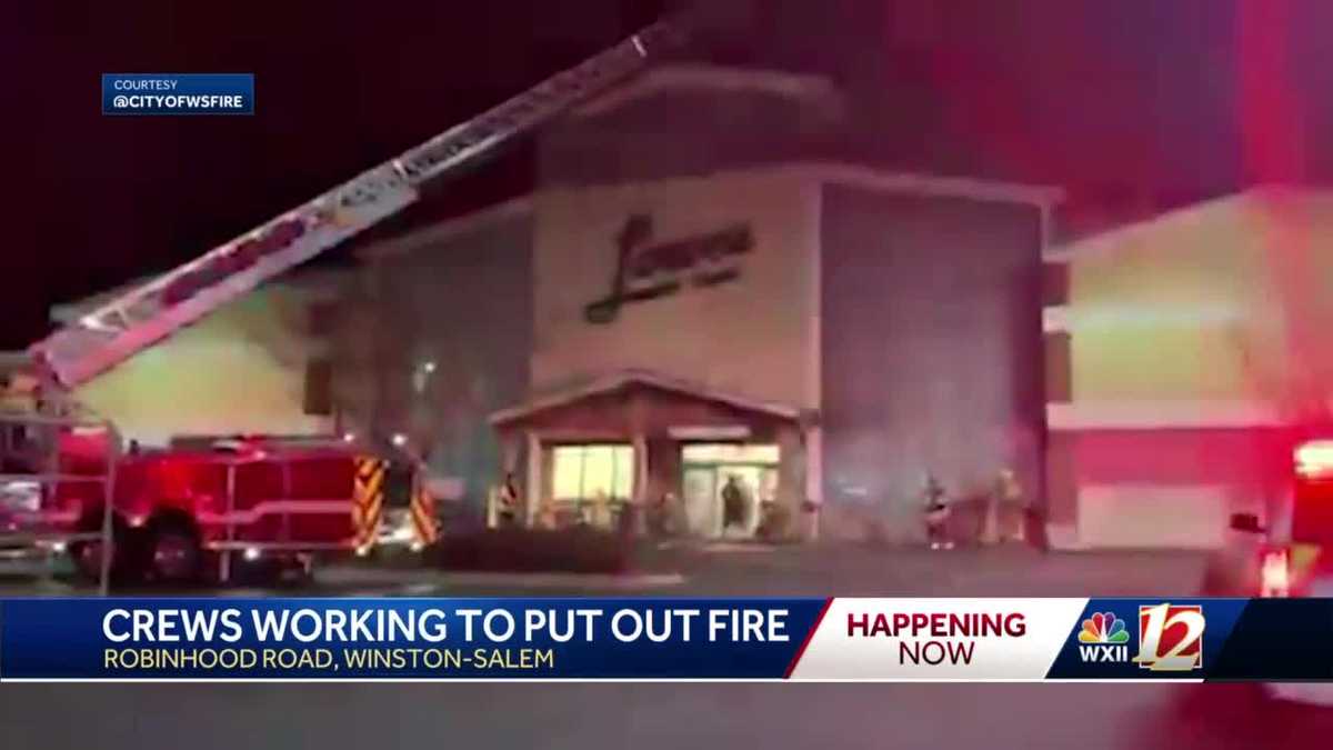 Winston-Salem: Firefighters respond to Lowes Foods fire overnight