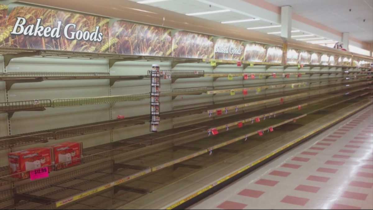 Crews working to restock shelves
