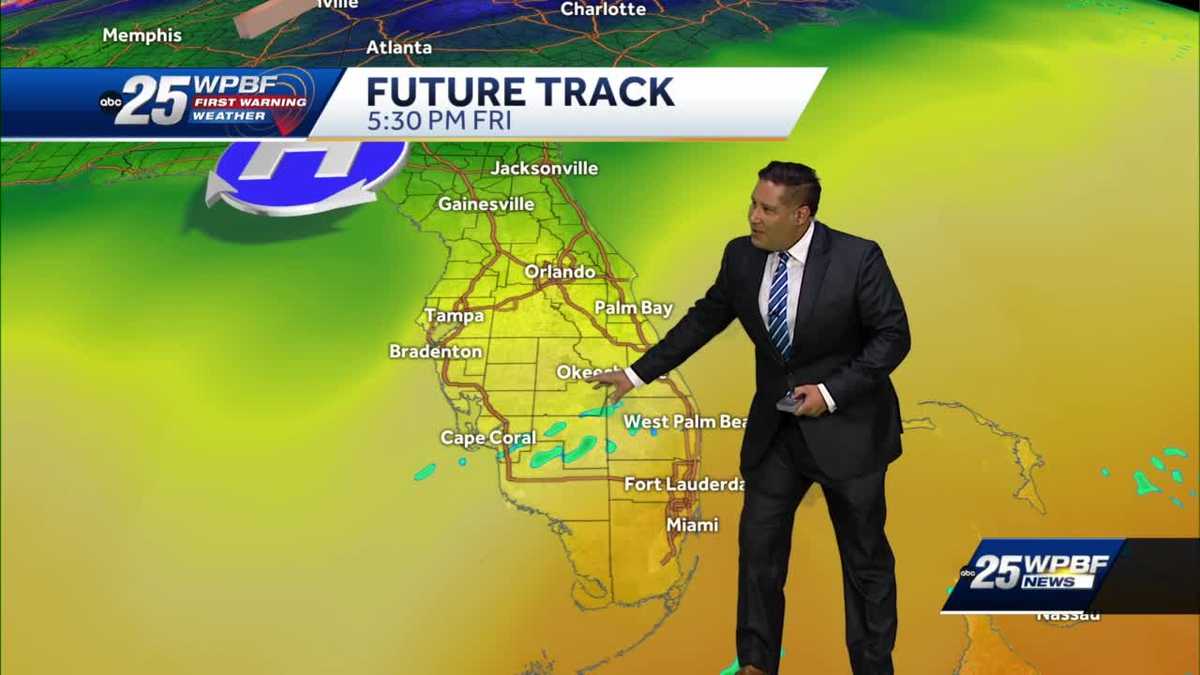 Cooler weather moves in ahead of the weekend