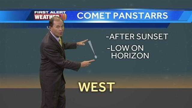 Mark Finan explains when, where to look for comet