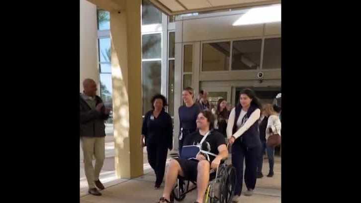 Florida police officer shot in chase on I-95 released from hospital