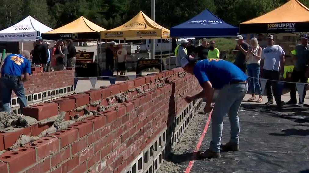 Bricklayers compete in NH event that showcases trade