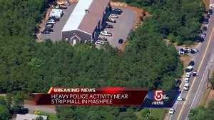 Heavy police presence at Mashpee strip mall