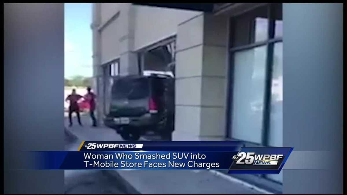 Woman who smashed SUV into T-Mobile faces new charges