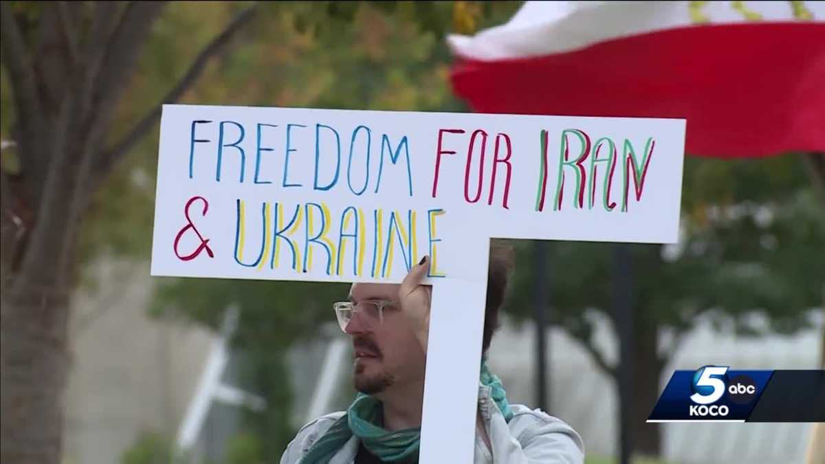 Protestors in Oklahoma demand change in Iran