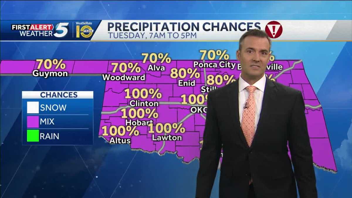 FORECAST: Dry today, wet snow tomorrow