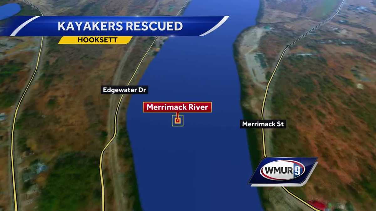 Kayakers pulled from Merrimack River in Hooksett