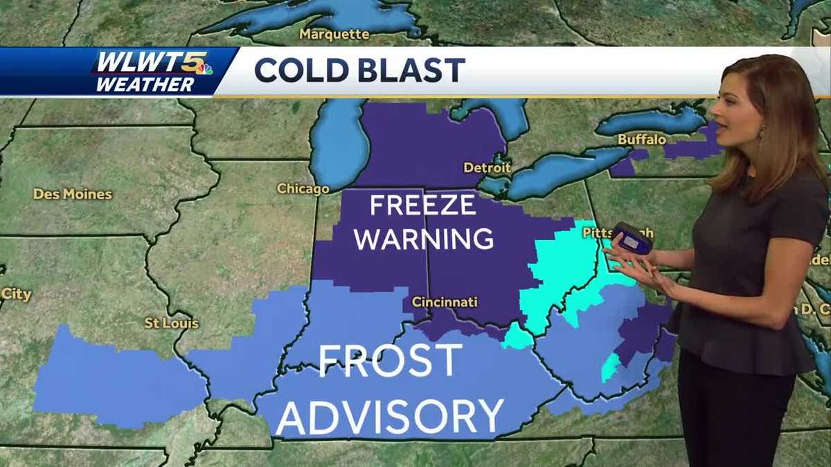 Frosty windshields possible Thursday morning as temps head for freezing