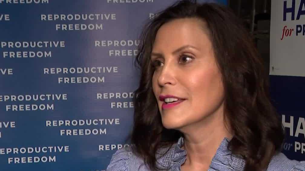 Gretchen Whitmer visits New Hampshire to stump for Kamala Harris