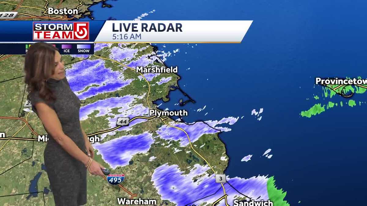 Video: Ocean-effect snow bands for parts of Mass.