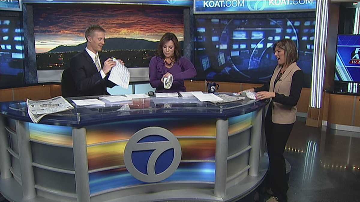 KOAT team celebrates bubble wrap day