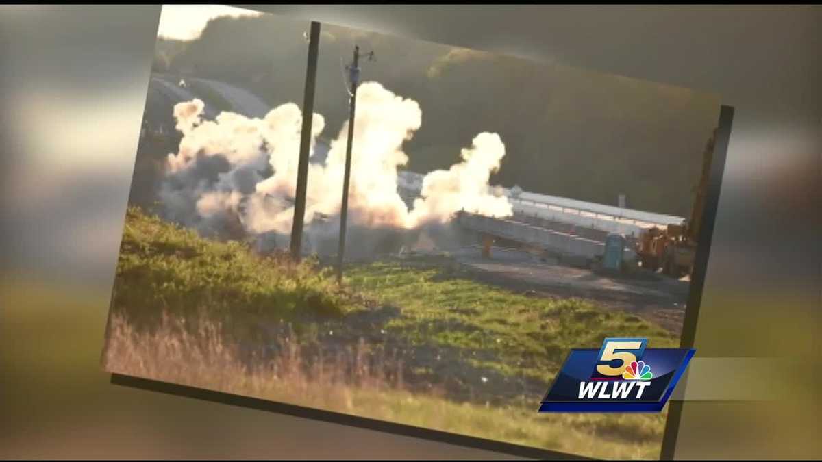 Jeremiah Morrow Bridge comes down with a bang & a delay