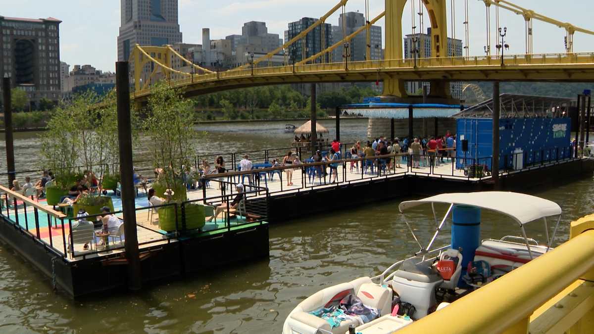 Shore Thing floating platform opens for summer fun in Pittsburgh