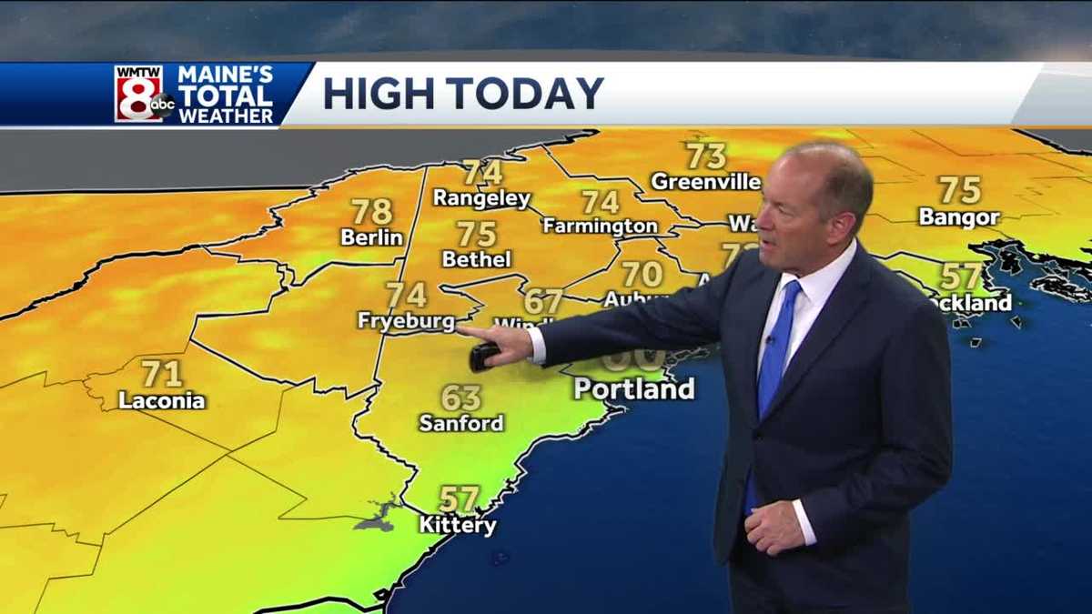 Midweek sunshine with sea breezes cooling the coast