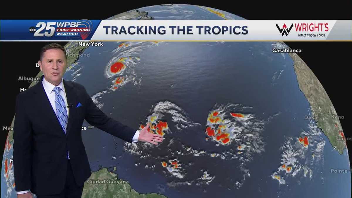 Tracking heavy rainfall in South Florida and Hurricane Gabrielle
