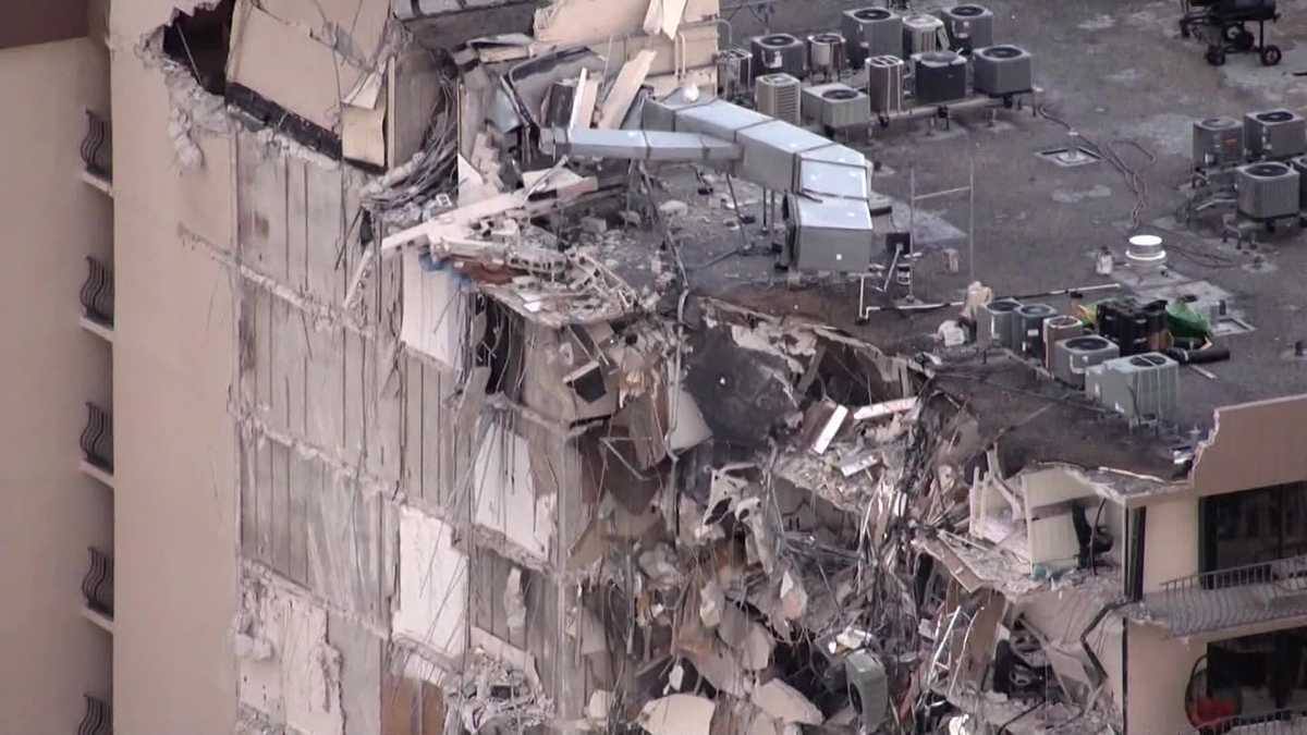 Video: Aerial footage shows damage left behind following building ...