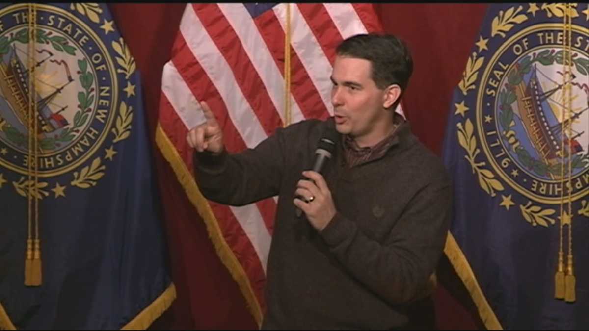 Gov. Scott Walker makes first public appearance at event in Concord