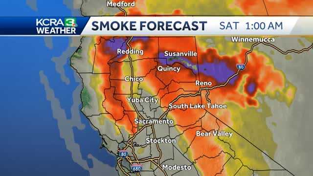 Warmer temps and areas of smoke this weekend