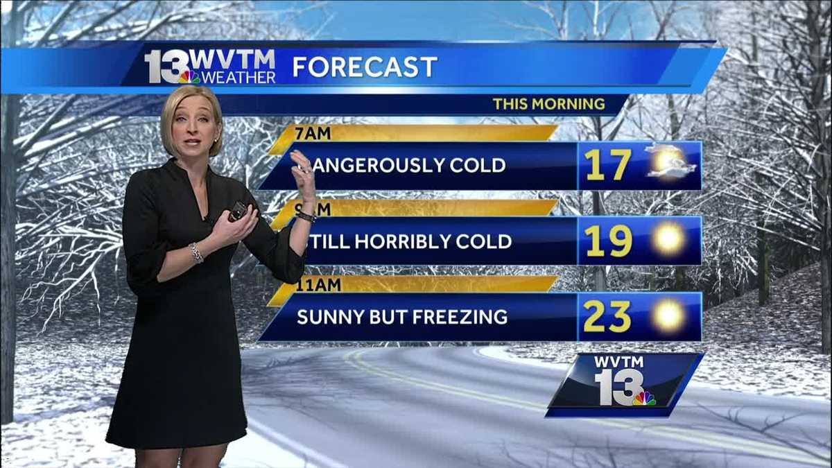 Most spots remain below freezing today