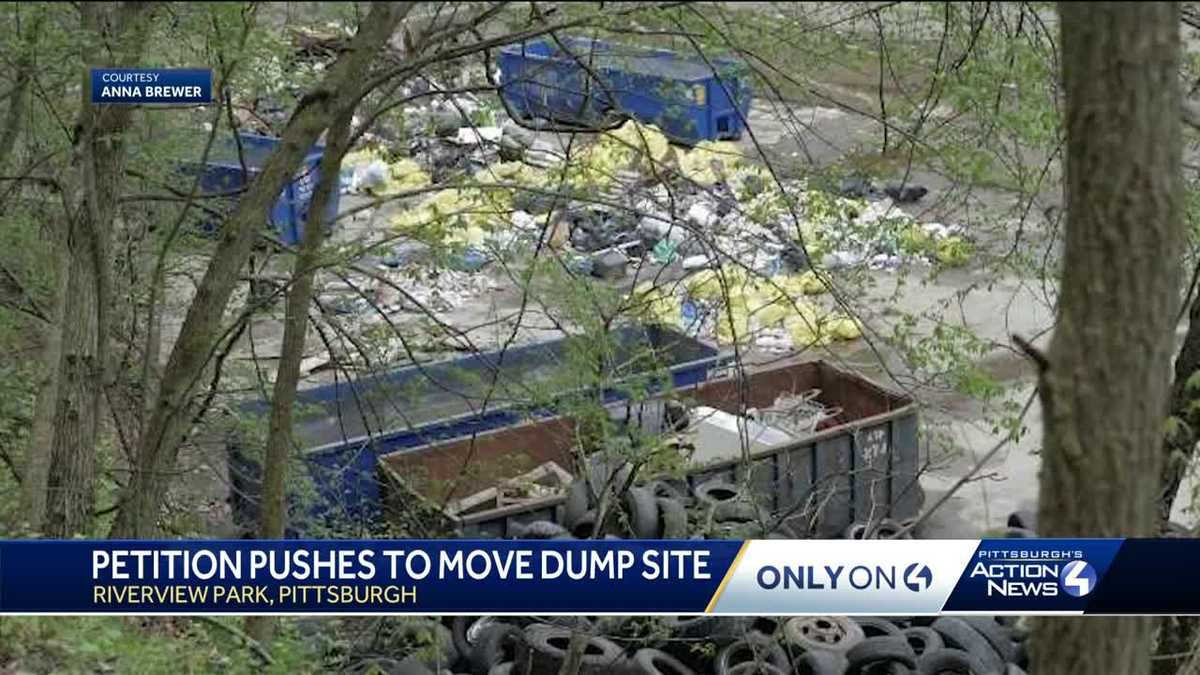 Piles of garbage dumped on ground inside dump at city park; residents ...