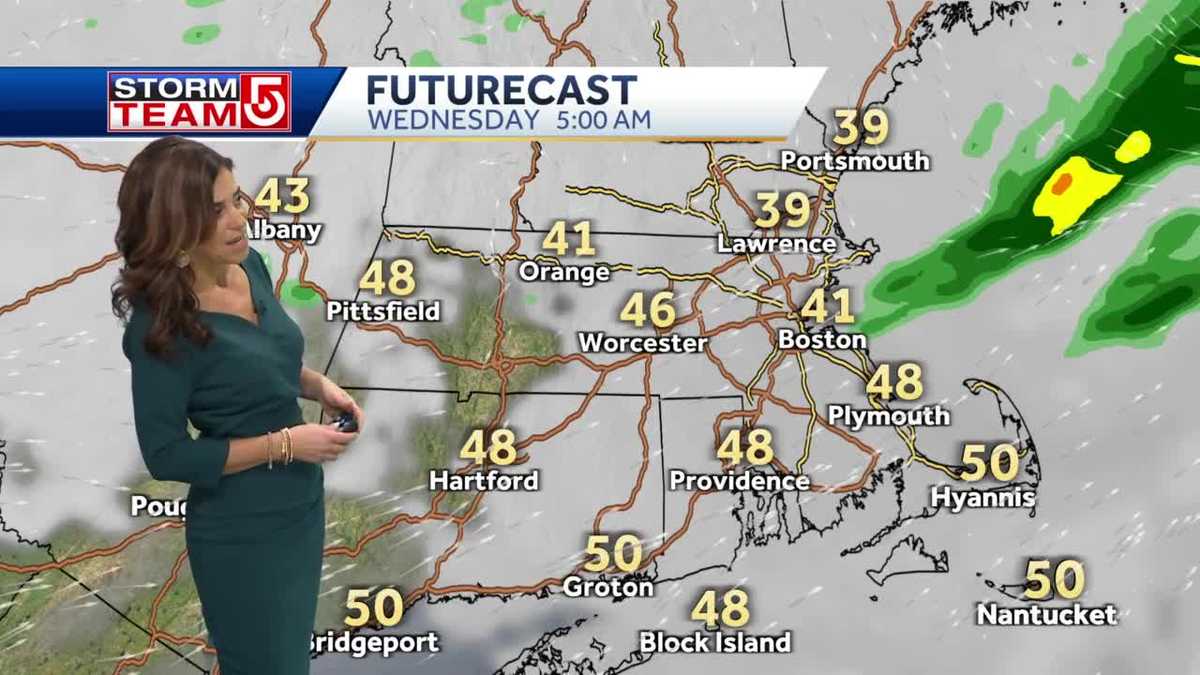 Video: Steadier rain moves in later Tuesday