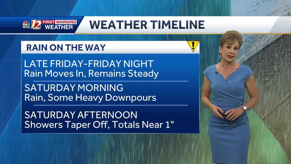 WATCH: Rain arrives late Friday continues into early Saturday
