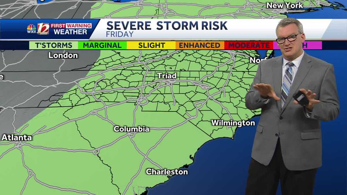 WATCH: Friday storm chance, falling weekend rain chances