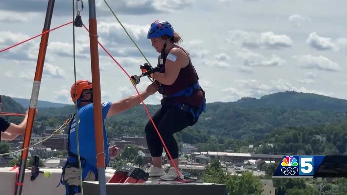Dozens rappel down Barre's biggest building for a good cause