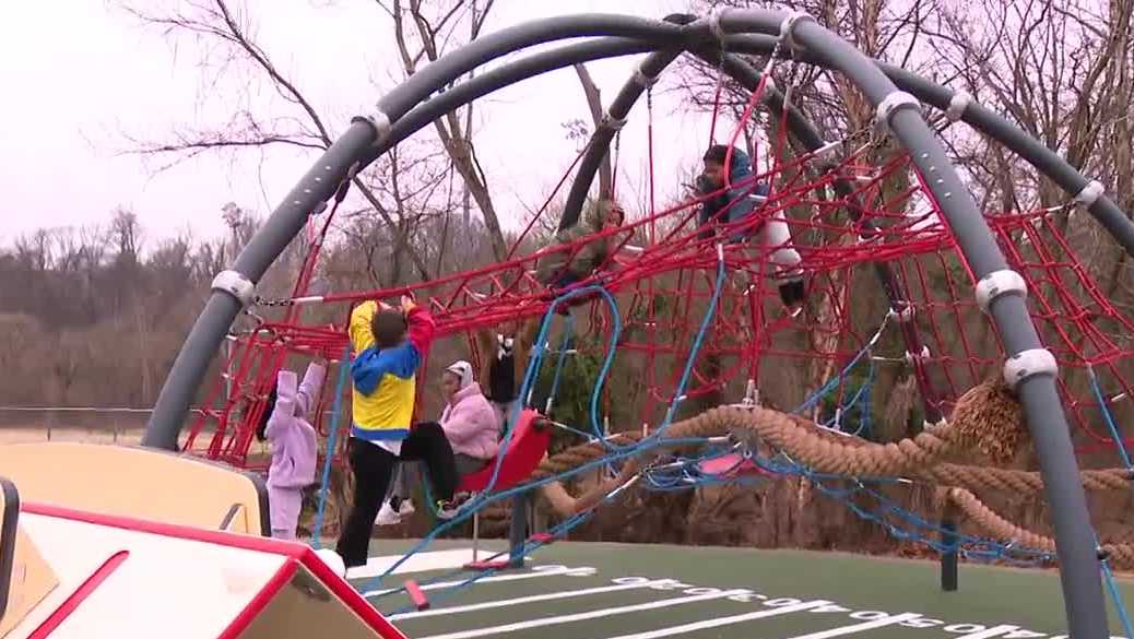 City leaders unveil Leon Day Park Playground in West Baltimore