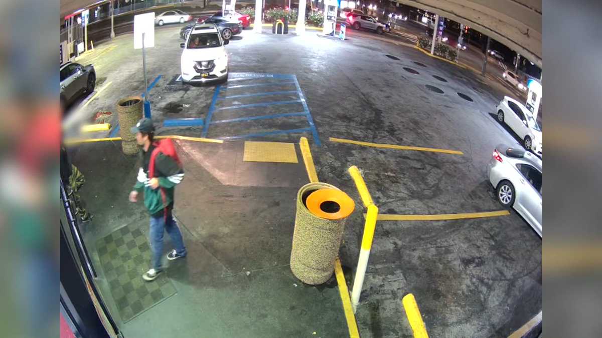 Surveillance shows Nick Reiner at ARCO before arrest