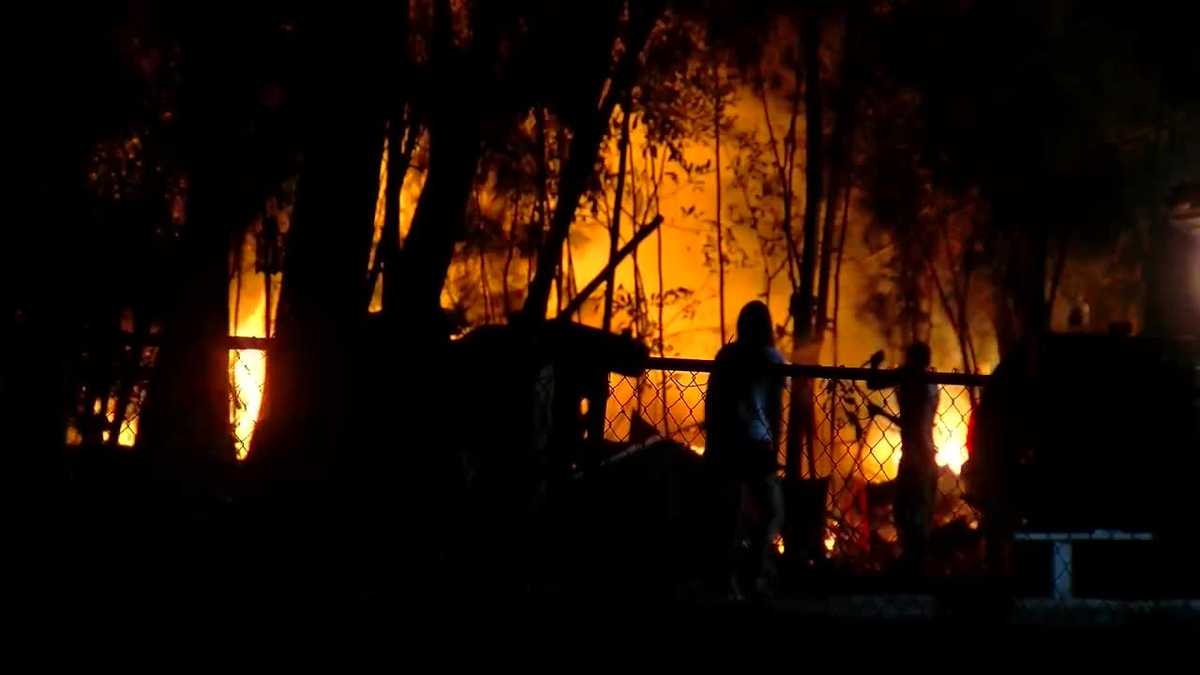 North Fort Myers fire crews investigate overnight grass fire