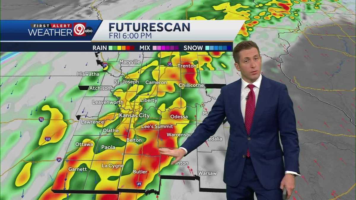 KANSAS CITY WEATHER: Rain will impact most of Friday