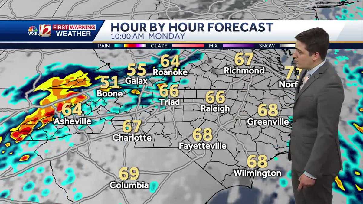 Warm & breezy Saturday, showers likely Sunday