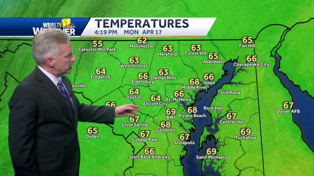 Temps finally reaching normal levels for April in Maryland
