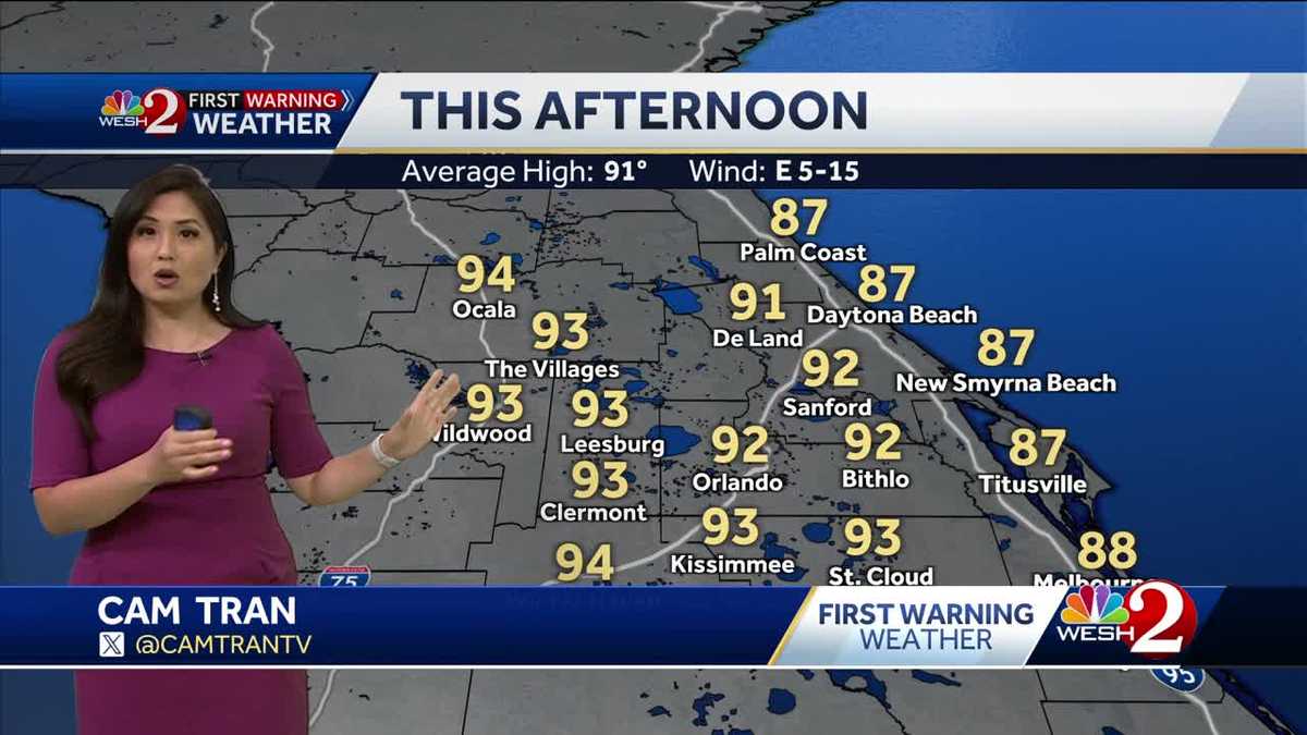 Hot and humid today | June 22 Central Florida Forecast