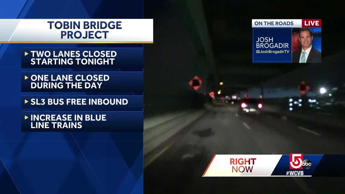 Tobin Bridge work begins tonight