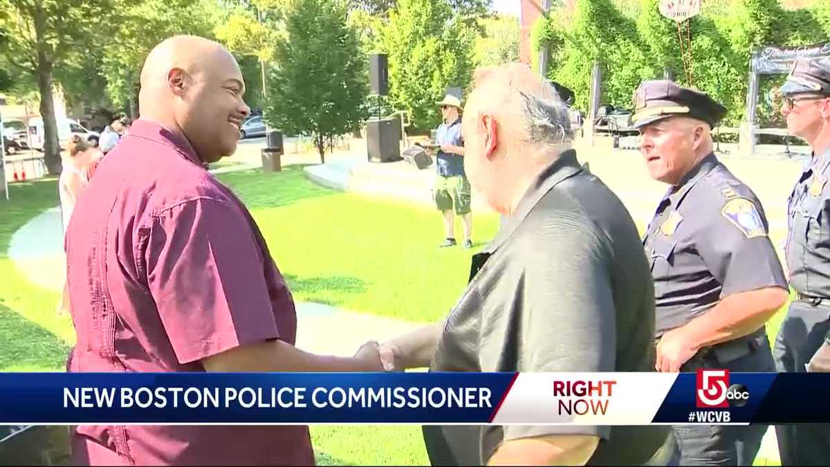 Boston's new top cop takes part in National Night Out