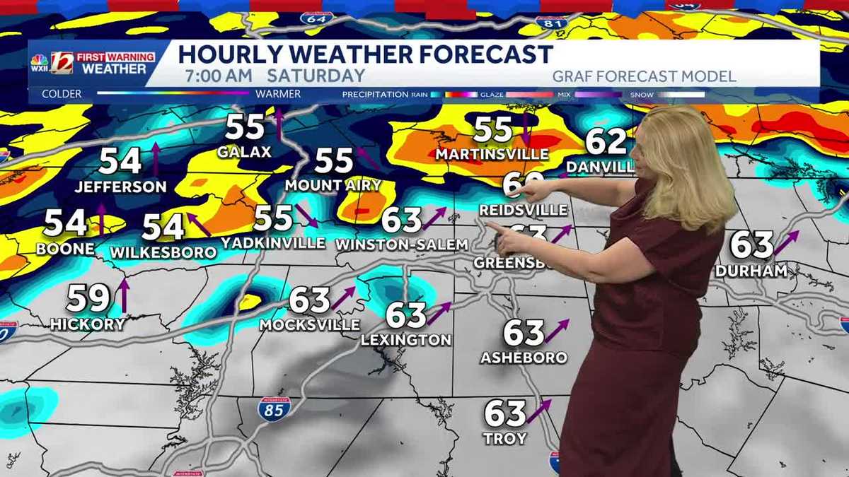 Friday night rain in North Carolina | Weather Impact Day Saturday