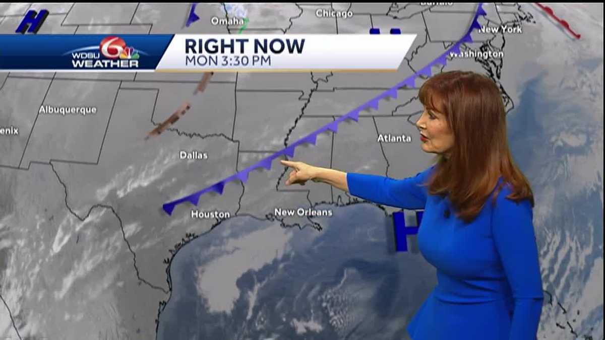 Weak cold front overnight