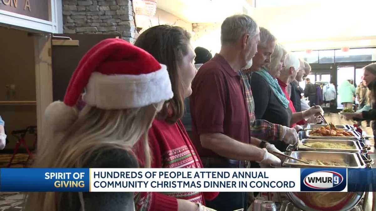 Hundreds enjoy free Christmas meal at Grappone Center