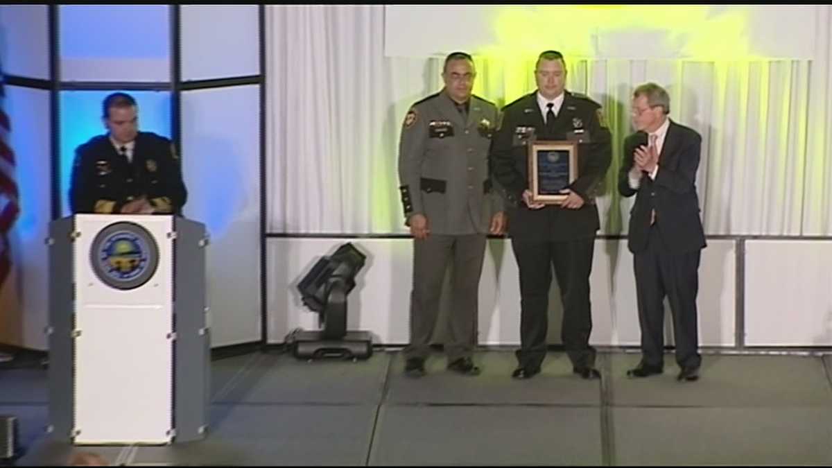 Wounded Hamilton officer honored after fatally shooting suspect